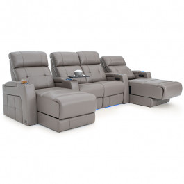 Kodiak Chaise CoolZeroᵀᴹ Italian Leather Your Choice Home Theater ...
