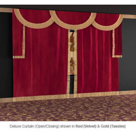 SoundRight Deluxe Open/Close Theater Curtains | 4seating
